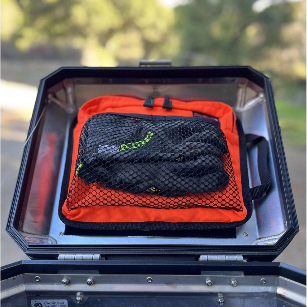 Motorcycle Top Case Lid Bag | Fits OEM & Aftermarket Boxes – Moto Pockets